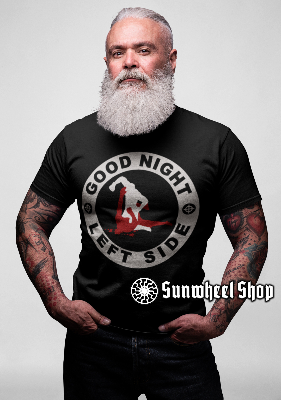 Good Night Left Side T-Shirt – Sunwheel Shop