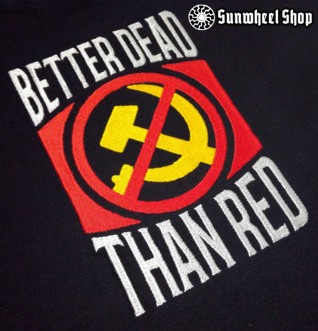 Anti-Communist Embroidered T-Shirt – Sunwheel Shop