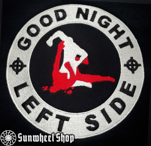 Good Night Left Side Embroidered Sweatshirt – Sunwheel Shop