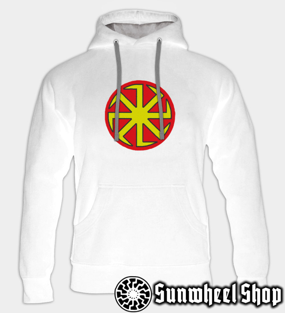 Kolovrat Embroidered Hoodie – Sunwheel Shop