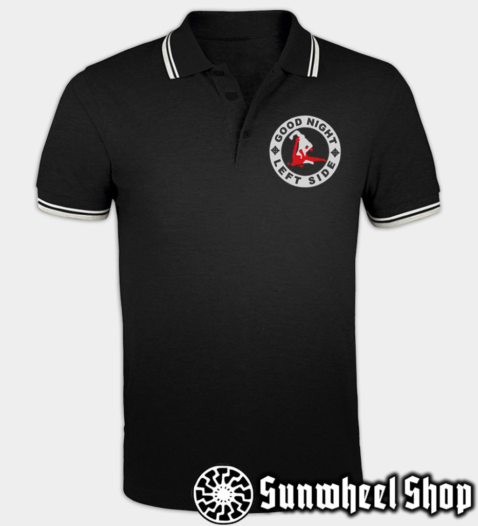 Good Night Left Side Embroidered Polo Shirt – Sunwheel Shop