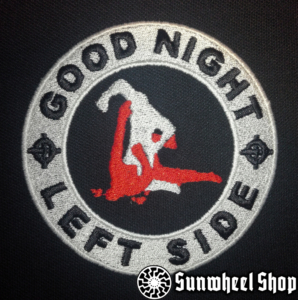Good Night Left Side Embroidered T-Shirt – Sunwheel Shop