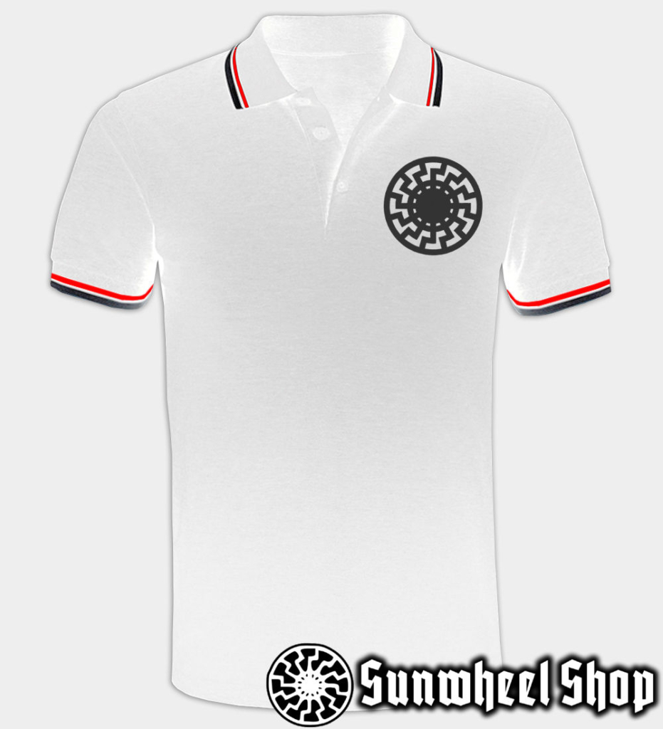 Black Sun Embroidered Polo Shirt – Sunwheel Shop