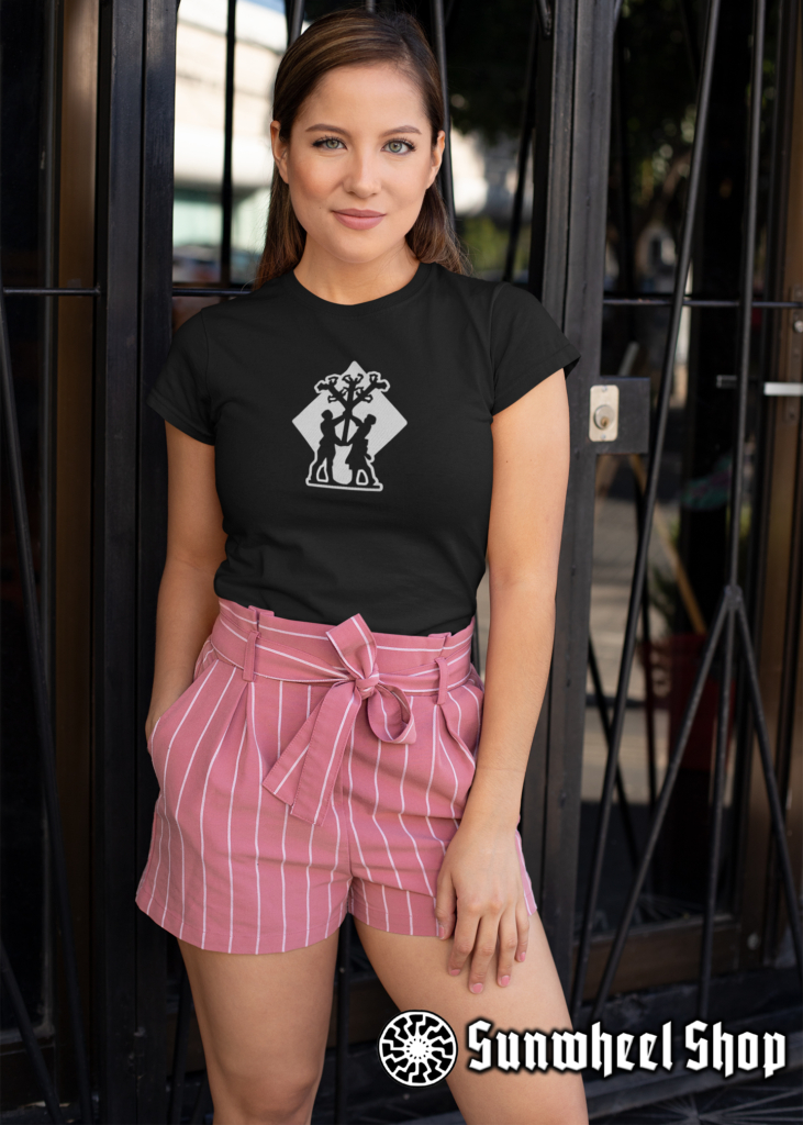 Algiz Life Rune Embroidered T-Shirt – Sunwheel Shop