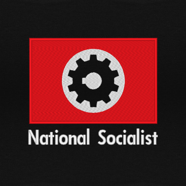 National Socialist Embroidered T-Shirt – Sunwheel Shop