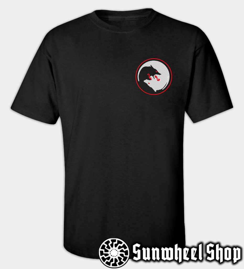 Odin’s Wolves Embroidered T-Shirt – Sunwheel Shop