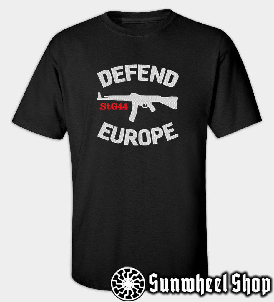 Defend Europe Embroidered T-Shirt – Sunwheel Shop