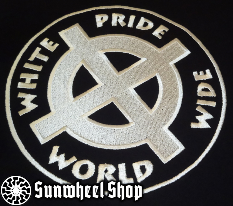 White Pride Worldwide Embroidered T-Shirt – Sunwheel Shop