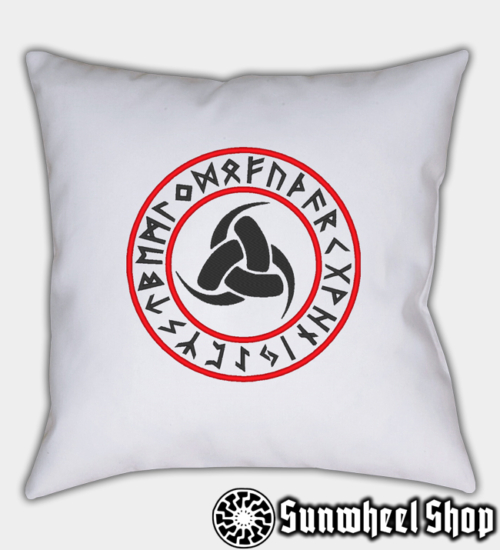 Horns of Odin Embroidered Throw Pillow Cover – Sunwheel Shop
