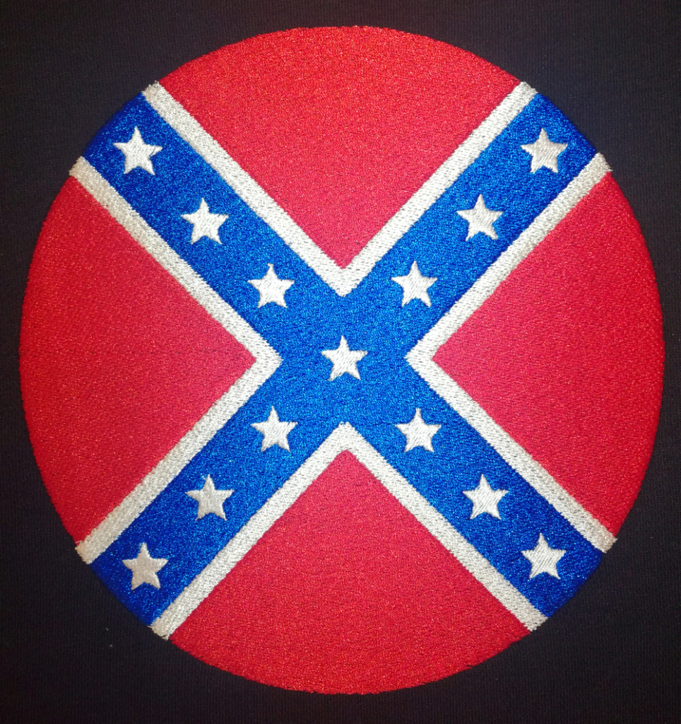 Confederate Flag Embroidered Sweatshirt – Sunwheel Shop
