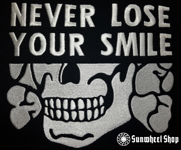 Totenkopf Smile Embroidered T-Shirt – Sunwheel Shop