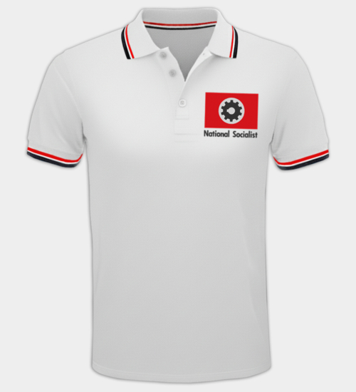 National Socialist Embroidered Polo Shirt – Sunwheel Shop