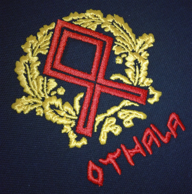 Othala Rune Embroidered Polo Shirt – Sunwheel Shop