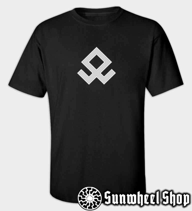 Odal Rune Embroidered T-Shirt – Sunwheel Shop