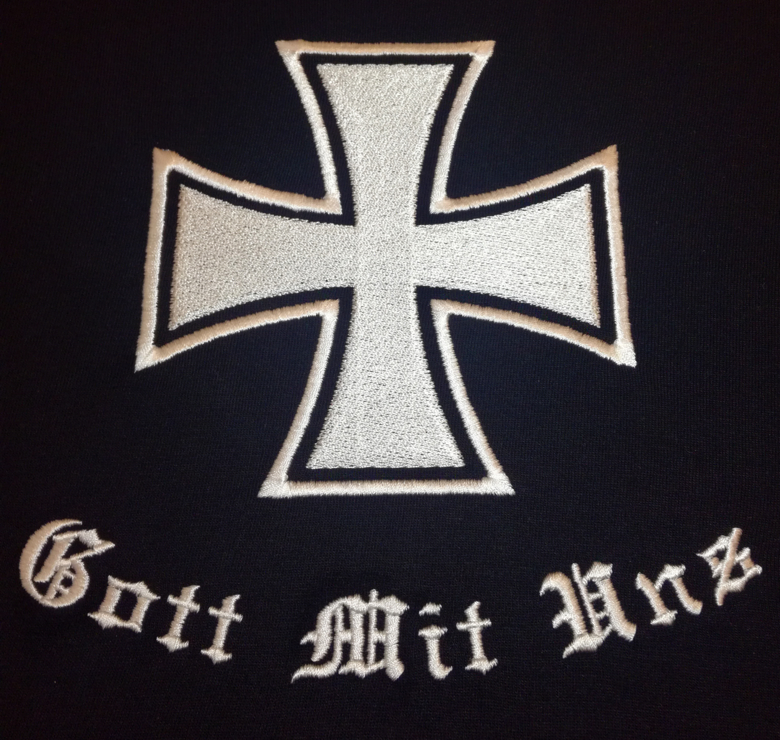 Gott Mit Uns Embroidered T-Shirt – Sunwheel Shop