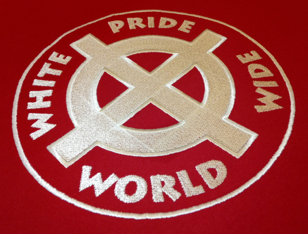 White Pride Embroidered T-Shirt – Sunwheel Shop
