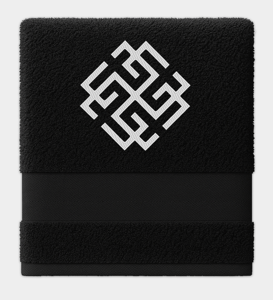Svarozhich Symbol Embroidered Towel – Sunwheel Shop