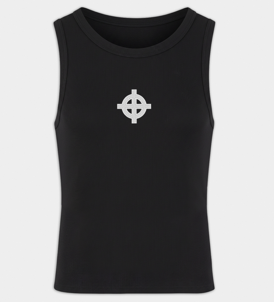 Celtic Cross Embroidered Men’s Tank Top – Sunwheel Shop