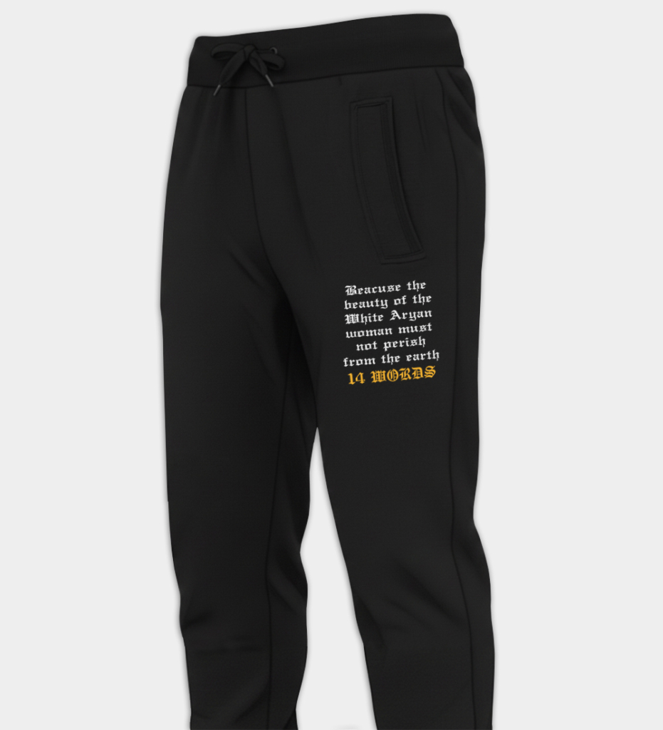 Fourteen Words Embroidered Joggers – Sunwheel Shop
