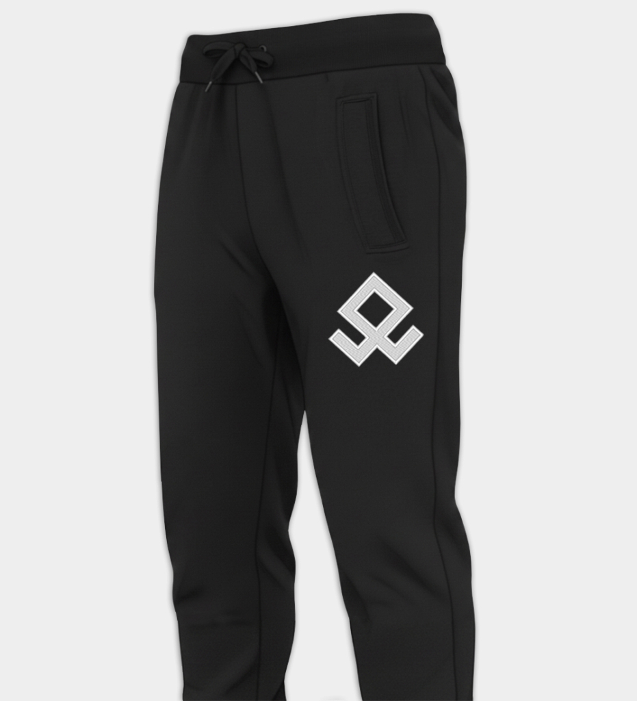 Odal Rune Embroidered Joggers – Sunwheel Shop