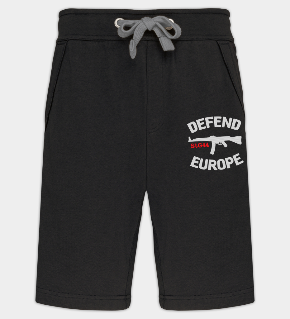 Defend Europe Embroidered Bermuda Shorts – Sunwheel Shop