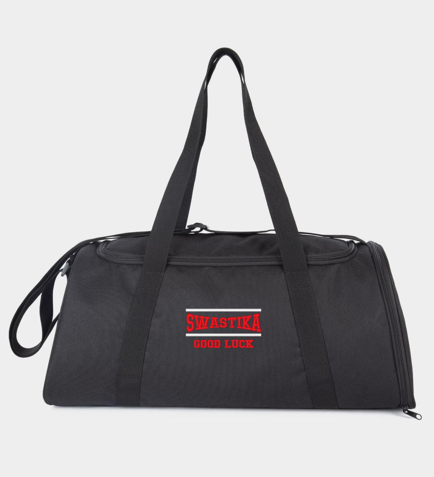 Swastika Embroidered Sports Bag – Sunwheel Shop